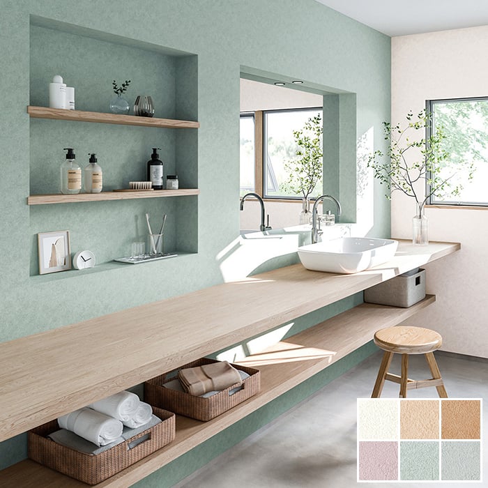 壁紙 のり付き リリカラ ライト カラーバリエーション 巾92cm LL-6423～6428 | DIYショップRESTA