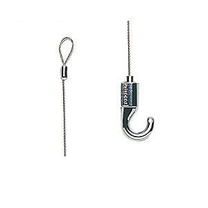 TOSO ピクチャーレール Wシリーズ対応 インテリアハンガー ワイヤータイプA (径1.2mm) ナチュラルカラー 1000mm シルバー | DIYショップRESTA