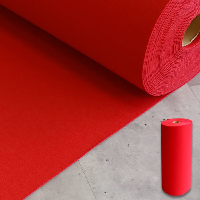 パンチカーペット 赤 レッド 182cm巾×25m巻 【1本売】 RESTAオリジナル | DIYショップRESTA
